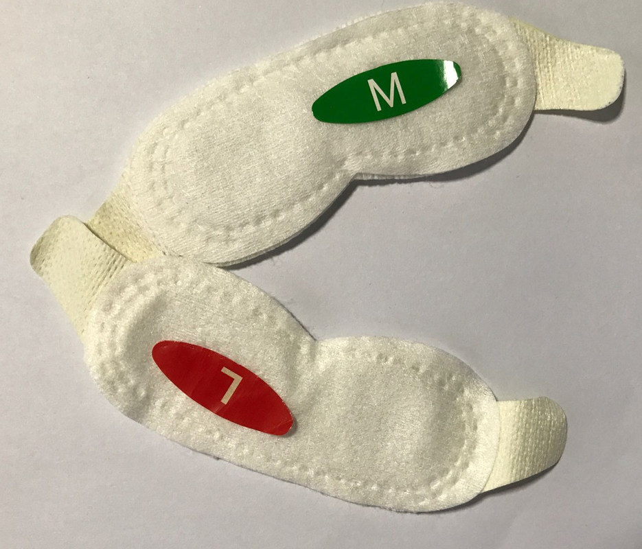Non Woven Fabric Neonatal Phototherapy Eye Mask I Style For Newborn Baby