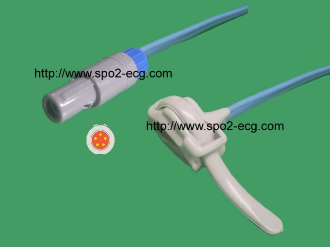 Silicone Tip SPO2 Finger Sensor Connects Directly For Adult And Child