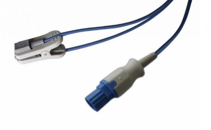 Flexible Hellige SPO2 Finger Sensor Round 10 Pin Medical Surgical ...