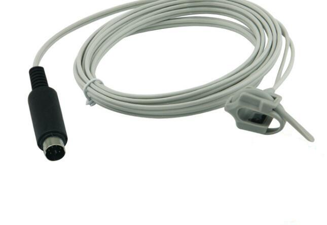 Plastic Clips Reusable SpO2 Sensor , Paediatric Sats Probe CE Approval